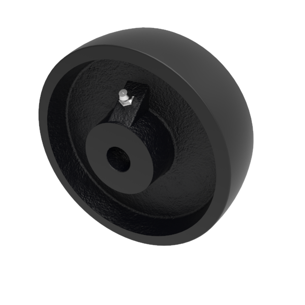 Cast Iron 125mm Plain Bearing Wheel 400kg Load – Merlinindustrial