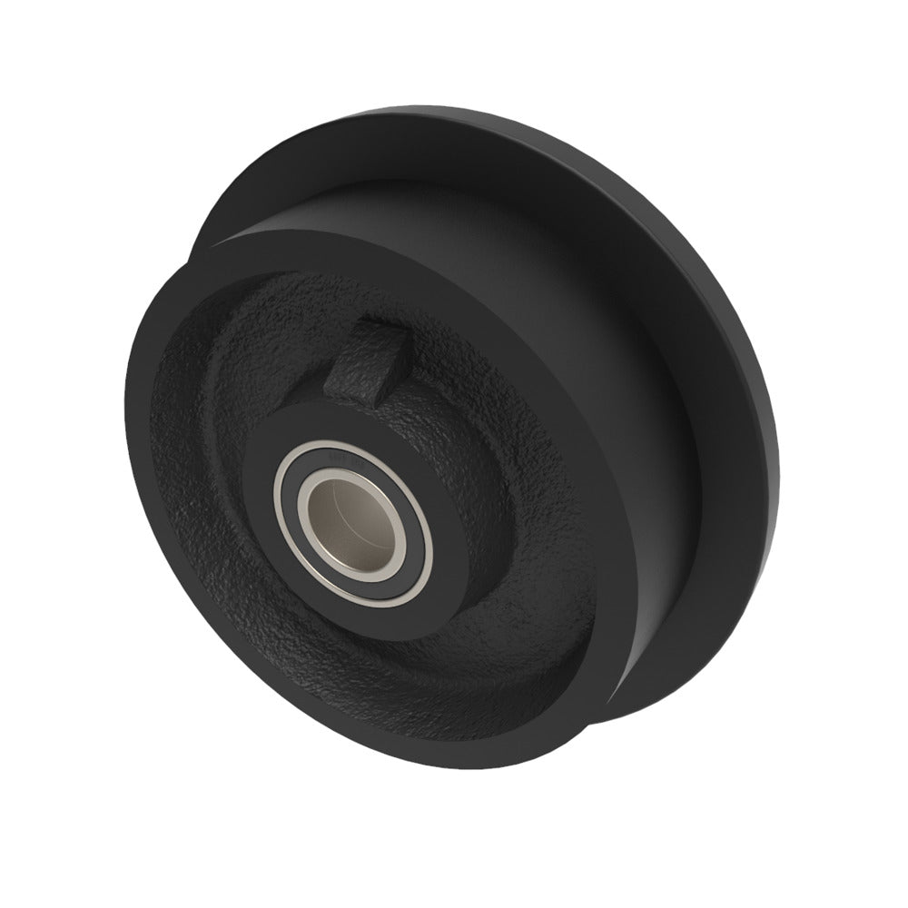 Cast Iron Flanged 150mm Ball Bearing Wheel 1000kg Load – Merlinindustrial