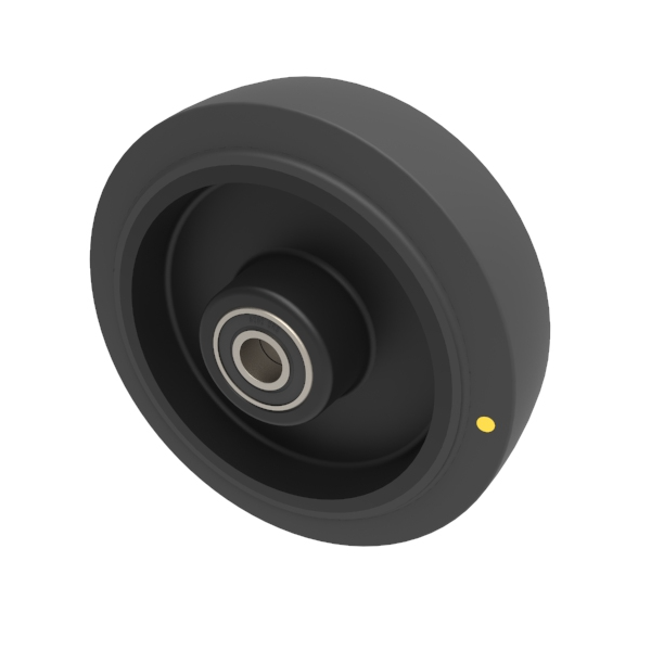 Electrically Conductive Rubber 150mm Ball Bearing Wheel 300kg Load ...
