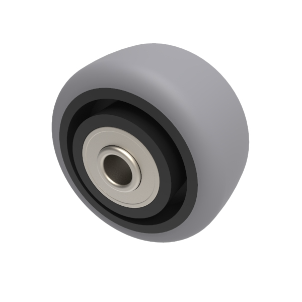 Electrically Conductive Rubber 50mm Ball Bearing Wheel 50kg Load ...