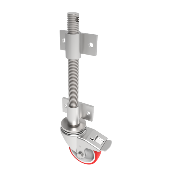 Polyurethane Nylon Plate Swivel Castor Brake Locking Castor 100mm 200k ...