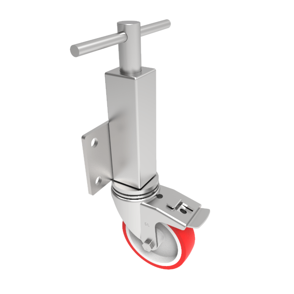 Polyurethane Nylon Plate Swivel Castor Brake Locking Castor 100mm 250k ...