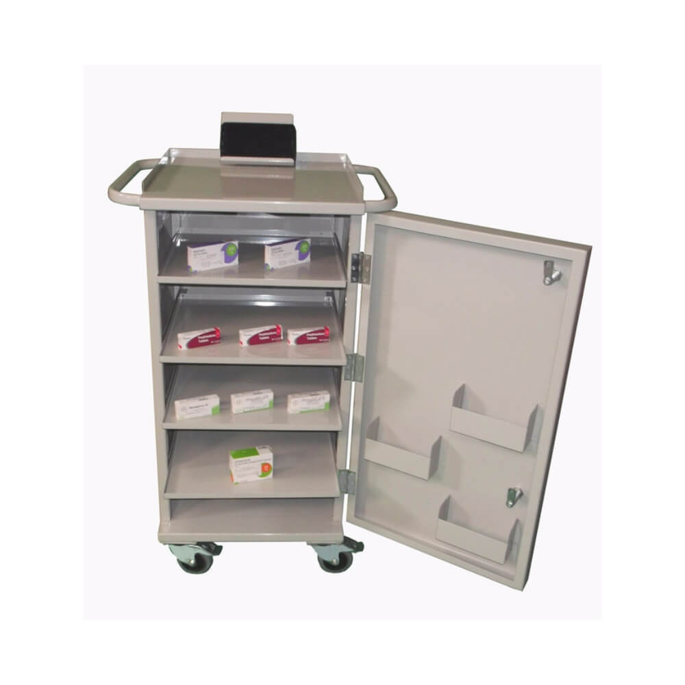 Pharmaceutical Trolley with Keyed Entry – Merlinindustrial