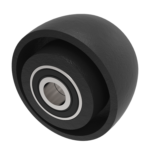 Cast Iron 100mm Ball Bearing Wheel 400kg Load – Merlinindustrial