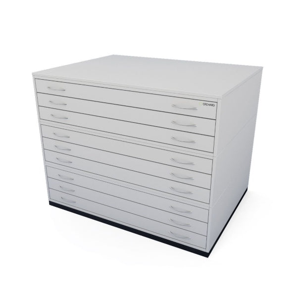 Traditional A0 9 Drawer Plan Chest GREY – Merlinindustrial